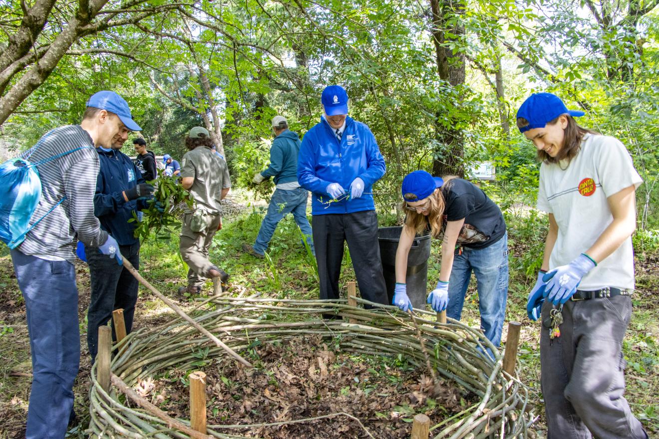 From pear trees to pollinator habitats, Seawolves Dig In caps Earth ...